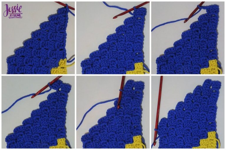 Scarf Squared - Double Crochet C2C Box Stitch Tutorial - Jessie At Home