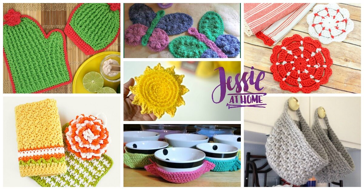 In the Kitchen - crochet to help with cooking and cleaning! - Jessie At ...