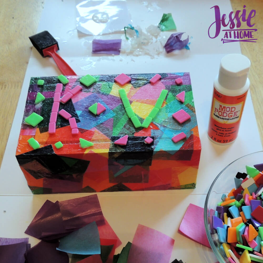 Marvelous Mosaics - April Orange Art Box Projects - Jessie At Home