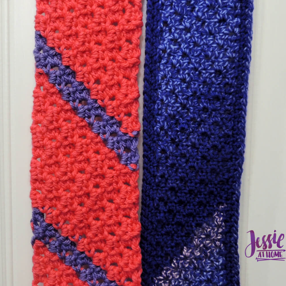 Scarf Squared – Half Double Crochet C2C Box Stitch Tutorial - Jessie At ...