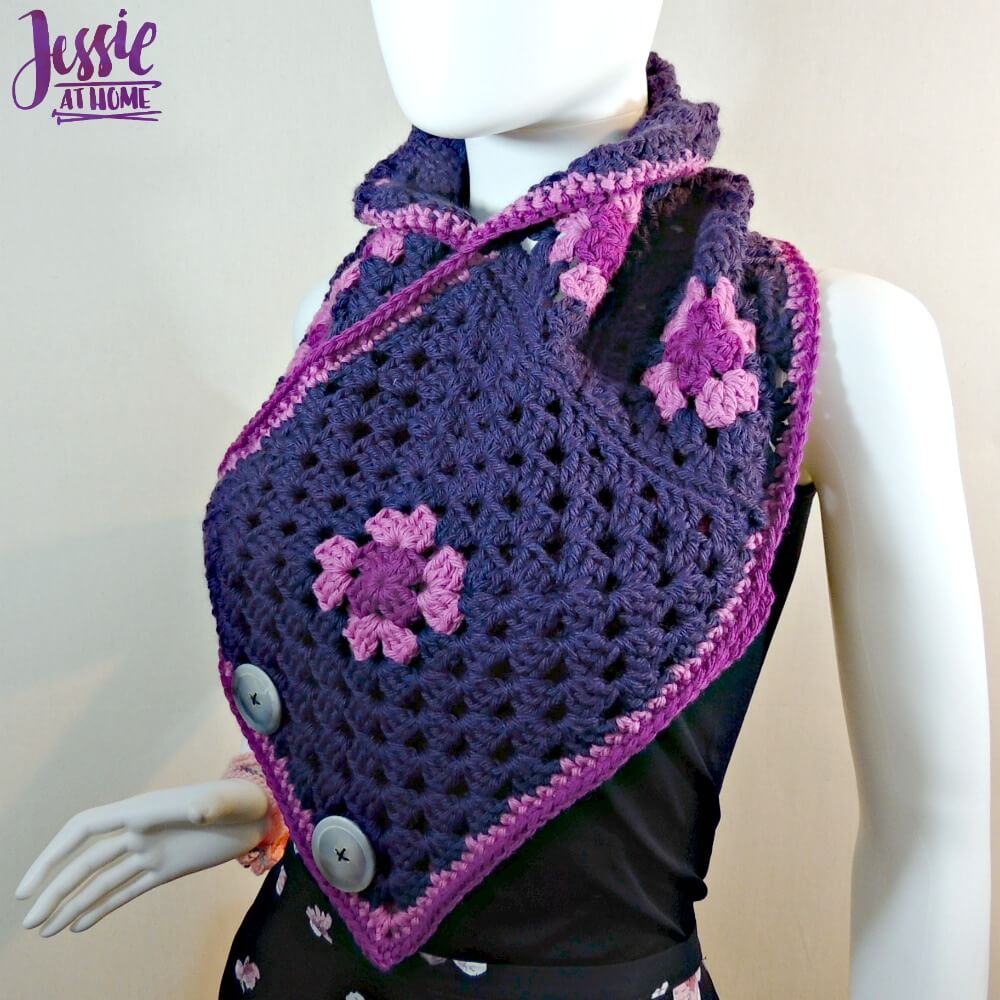 Modern Granny Square Cowl - A fresh take on a traditional crochet pattern.
