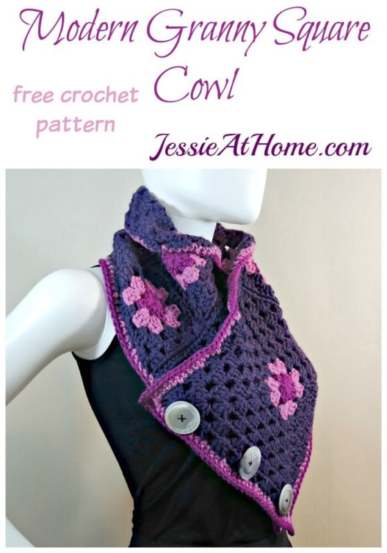 Modern Granny Square Cowl - A fresh take on a traditional crochet pattern.
