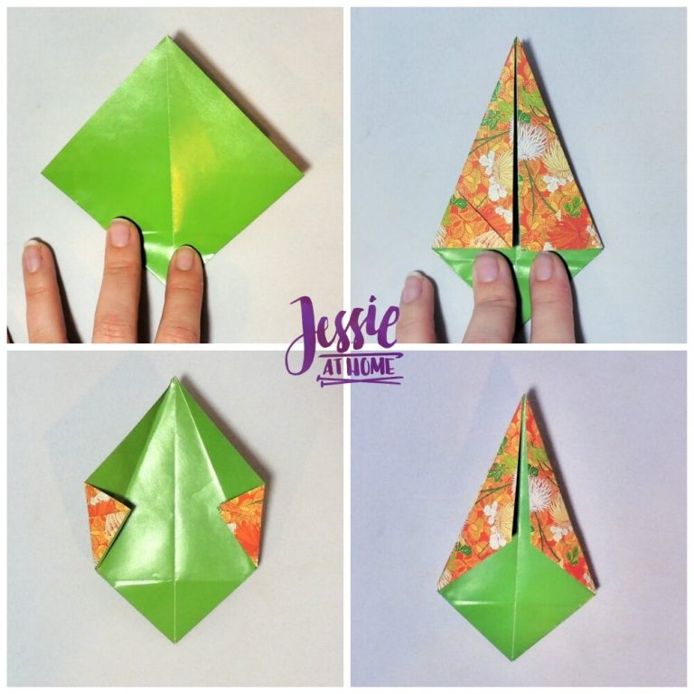 Origami Basket With Handle - a lovely way to hold your special items ...