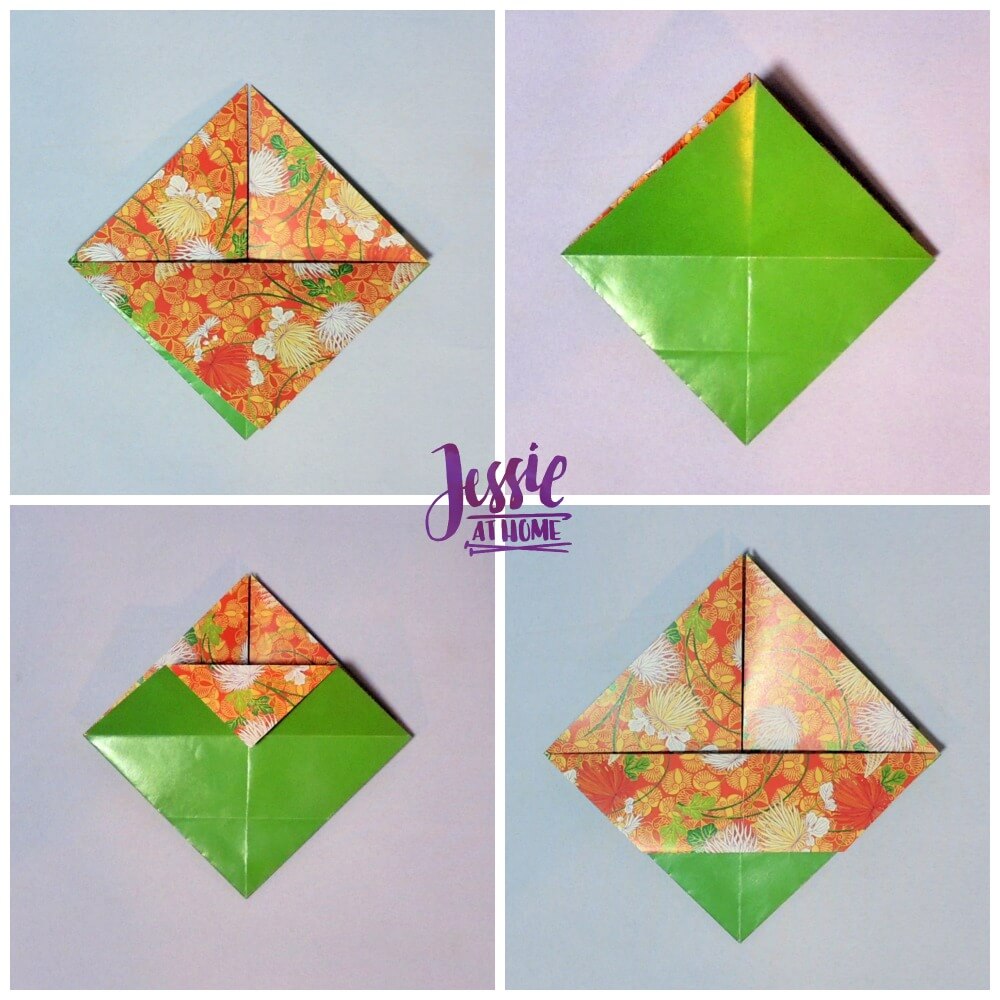 Origami Basket With Handle - a lovely way to hold your special items ...