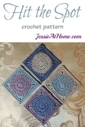 Crochet Circle to Square "Hit the Spot" Coasters - Jessie At Home