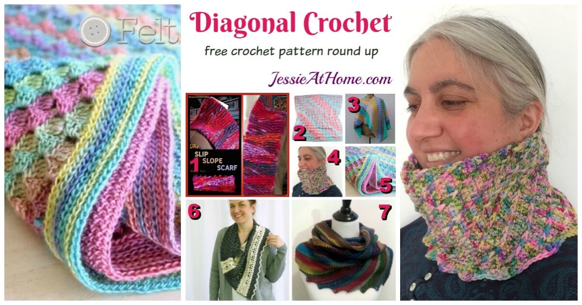 Diagonal Crochet - Free crochet patterns that are all worked at an ...