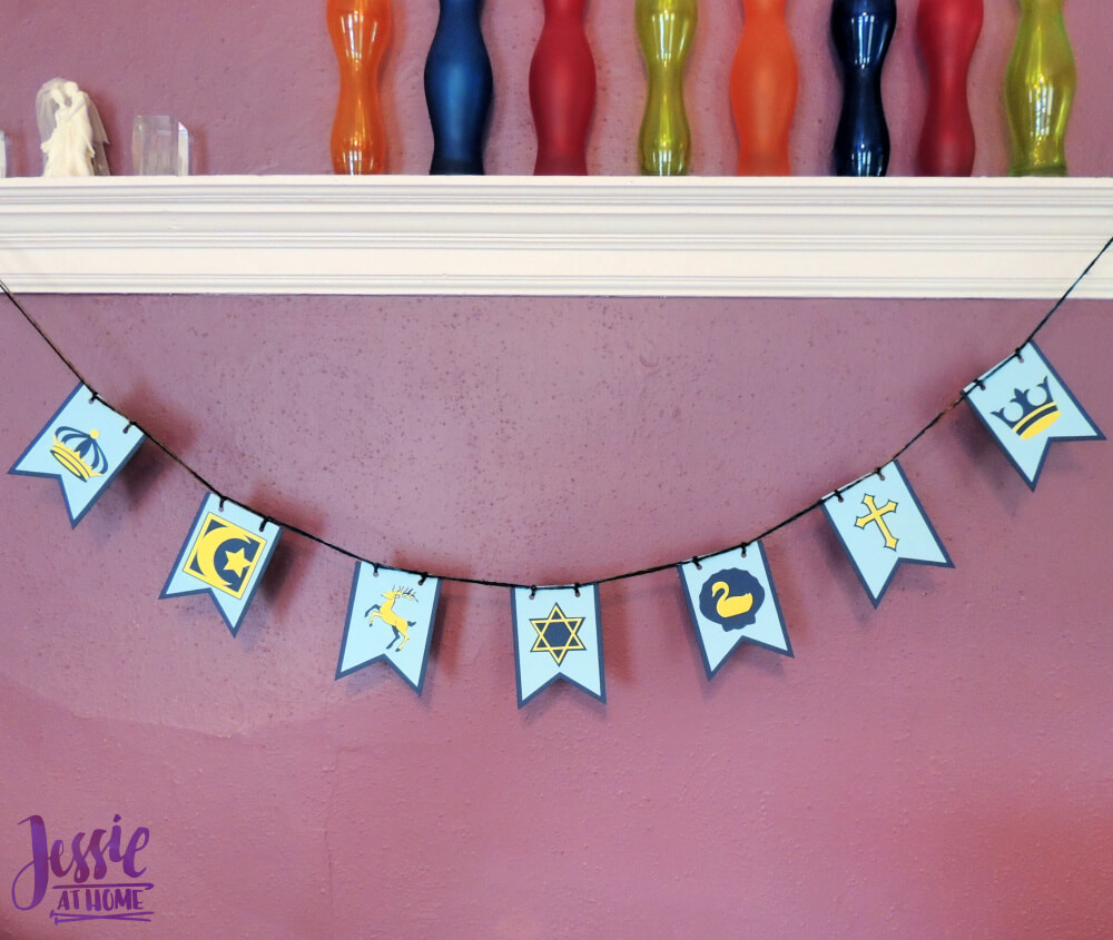 DIY Medieval Banner Kids Craft with Cricut | Jessie At Home