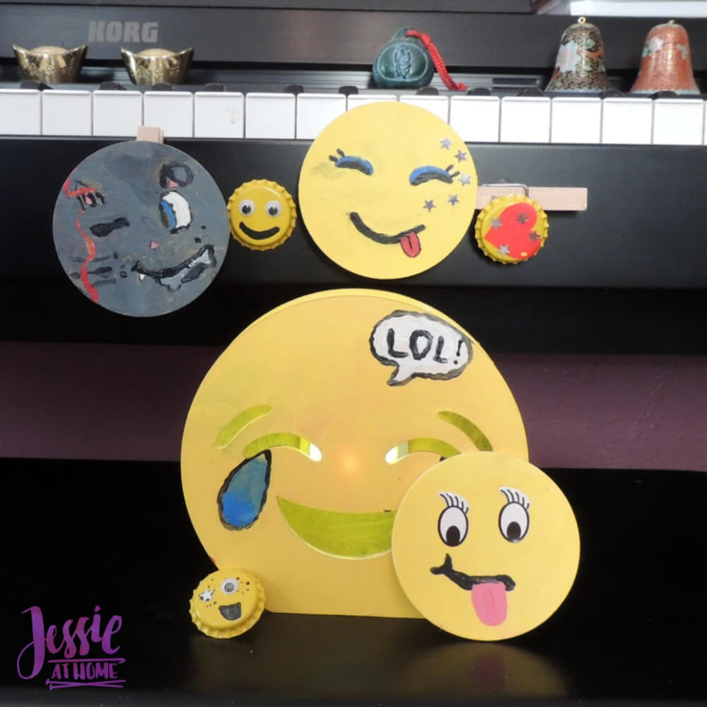 DIY Emoji Crafts fro Kids - September Orange Art Box Projects