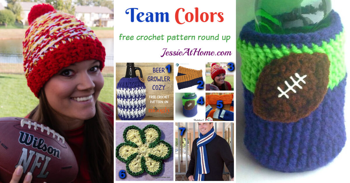 Team Colors Crochet - Show your team spirit in style! | Jessie At Home
