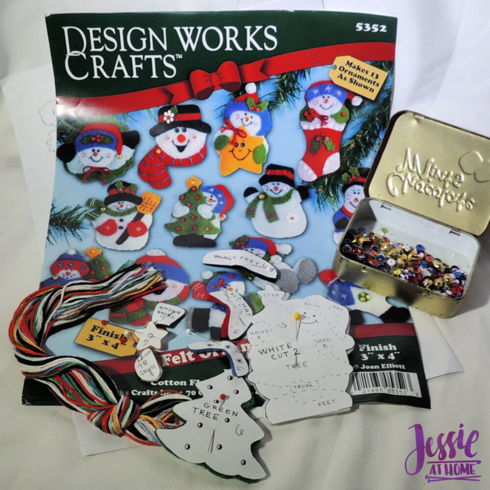 DIY Felt Ornament Kits - Bring on the snow! - Jessie At Home