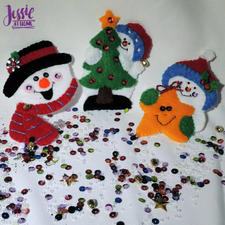 DIY Felt Ornament Kits - Bring on the snow! - Jessie At Home