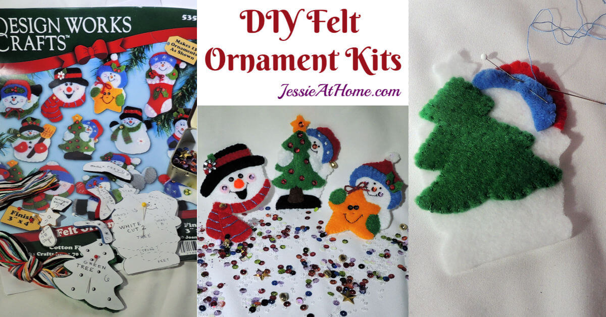 DIY Felt Ornament Kits - Bring on the snow! - Jessie At Home