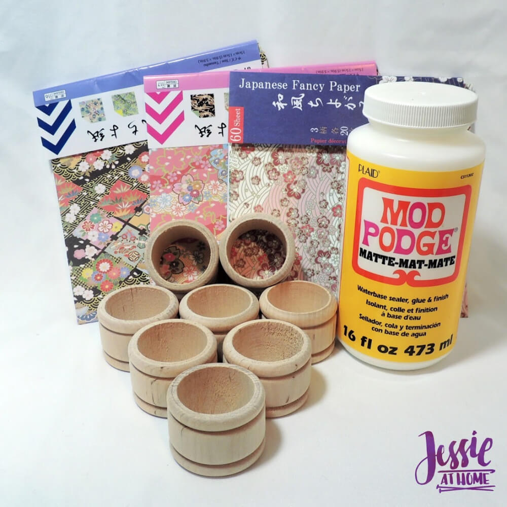 DIY Napkin Rings with Origami Paper and Bonus Fabric Napkin Tutorial