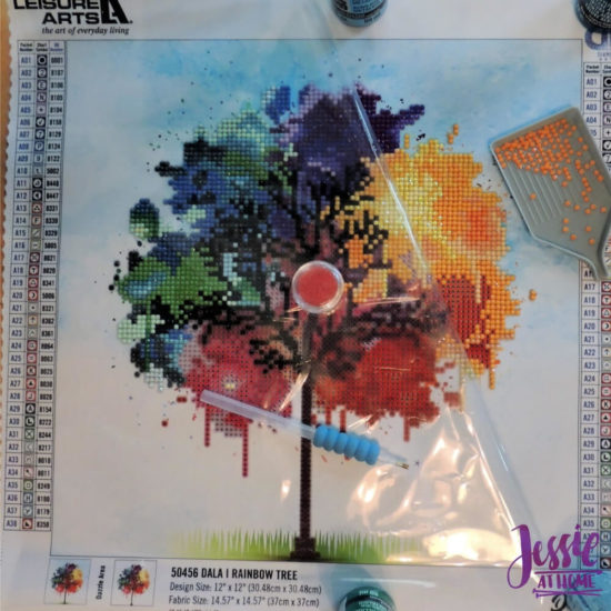 Family Tree Craft- Photo transfer and Diamond Art creation
