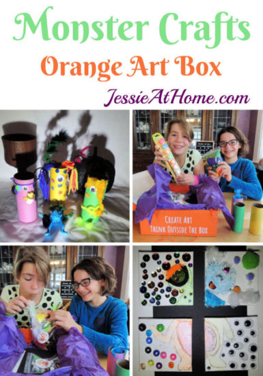 Monster Crafts - October Orange Art Box Projects - Jessie At Home