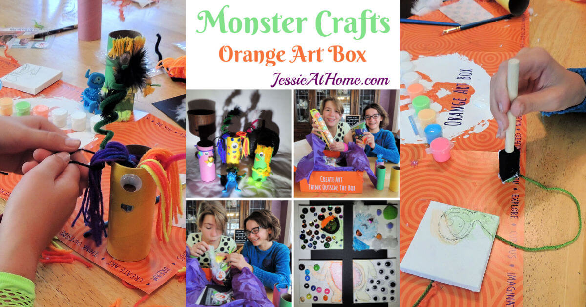 Monster Crafts - October Orange Art Box Projects - Jessie At Home