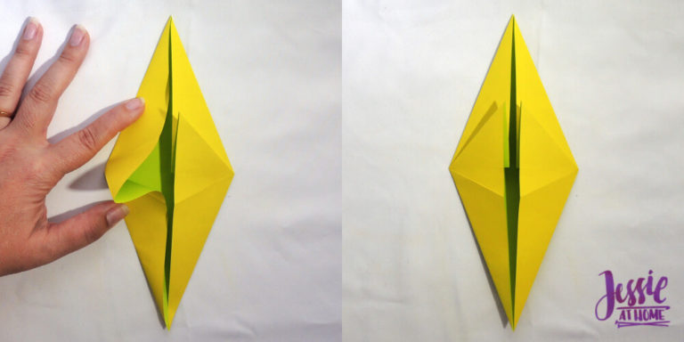 Origami Fish Base - written and pictorial tutorial | Jessie At Home