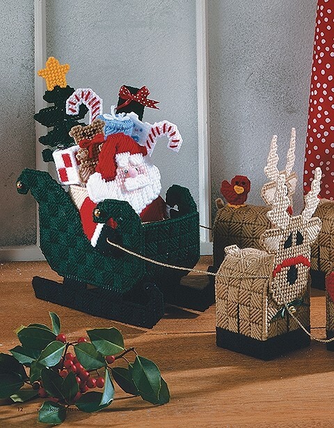 Plastic Canvas Christmas Decor and Ornaments - Jessie At Home