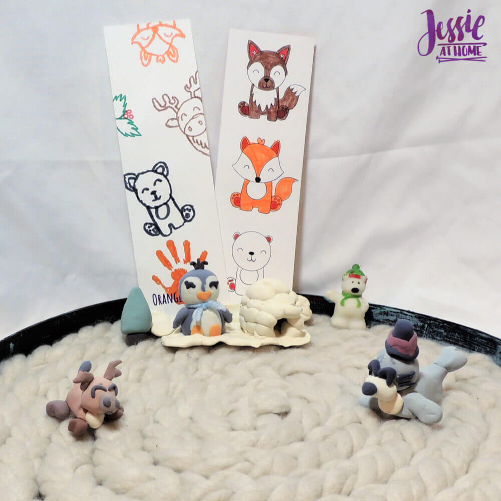 Arctic Friends - December Orange Art Box Projects with Kyla and Vada