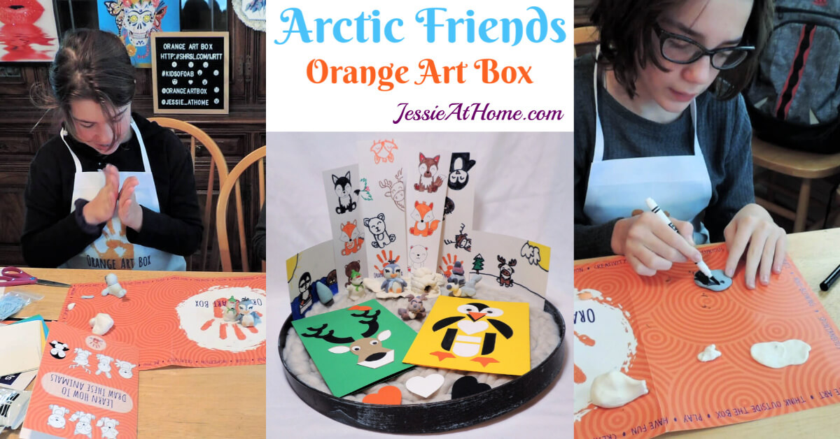 Arctic Friends - December Orange Art Box Projects with Kyla and Vada