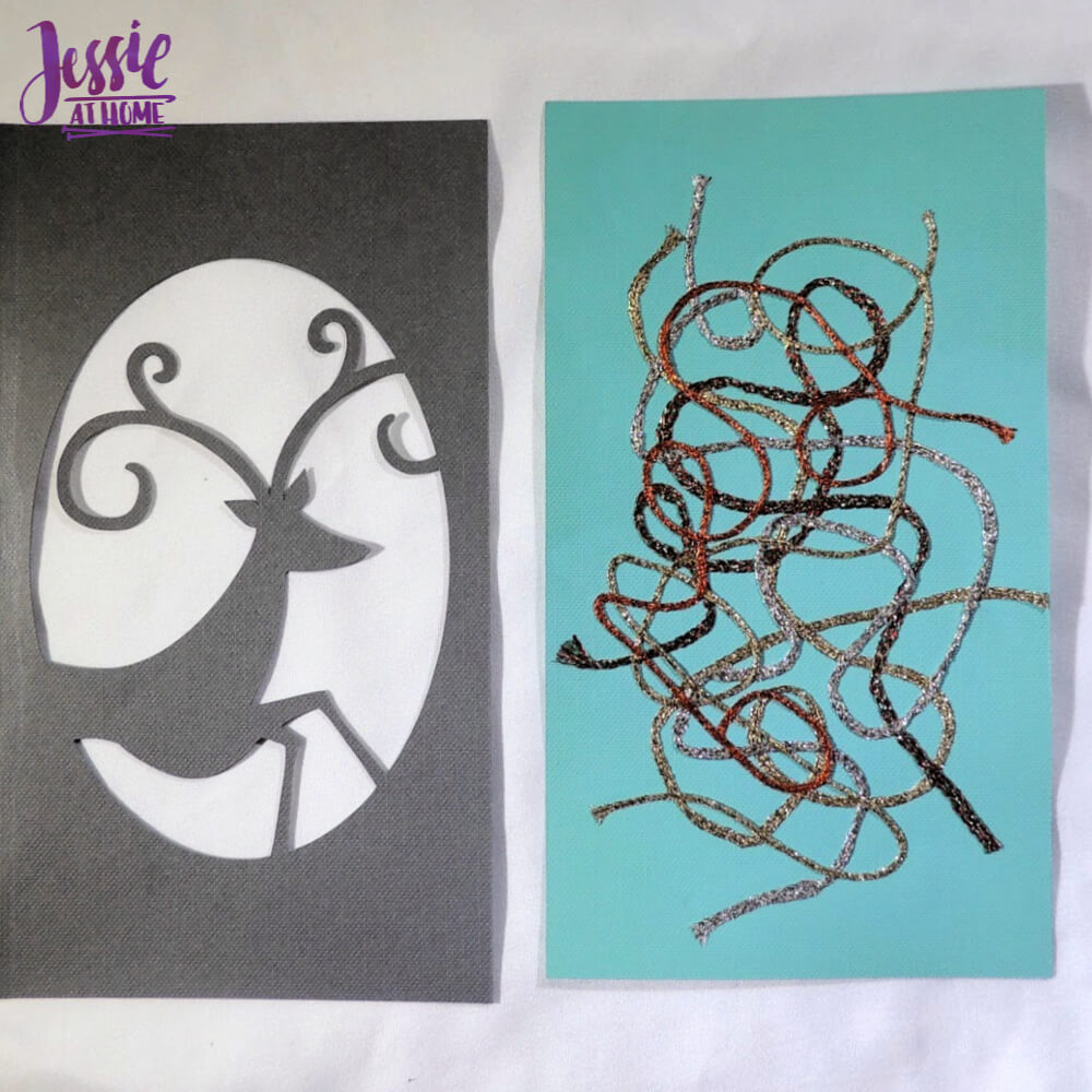 Iron-On Thread Layered Cards - Fun to make and so pretty for giving!