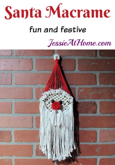 Santa Macrame Kit - what a jolly way to be knotty! - Jessie At Home