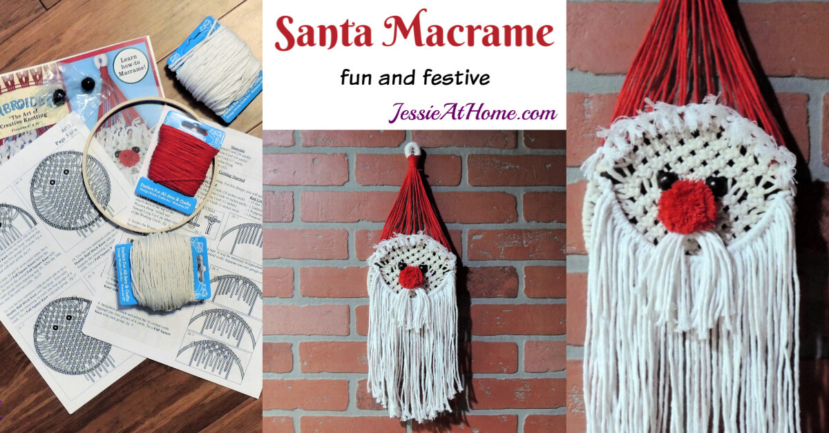 Santa Macrame Kit - what a jolly way to be knotty! - Jessie At Home