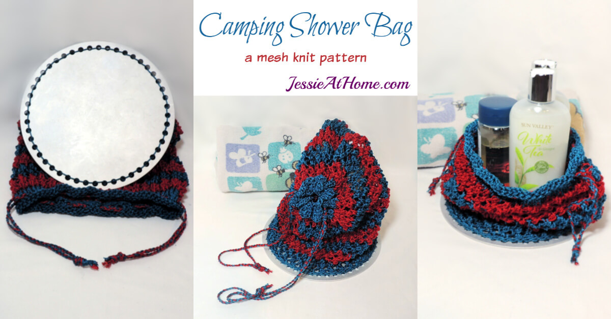 Knit Camping Shower Bag - Carry and protect your sundries!
