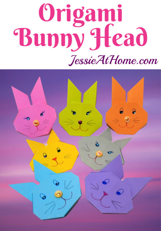Origami Bunny Head - Fun for all ages! - Jessie At Home