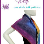 Extended Triangle Wrap - Knit with one skein - Jessie At Home