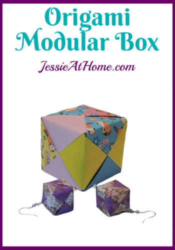 Origami Modular Cube - written, pictorial & video tutorial - Jessie At Home