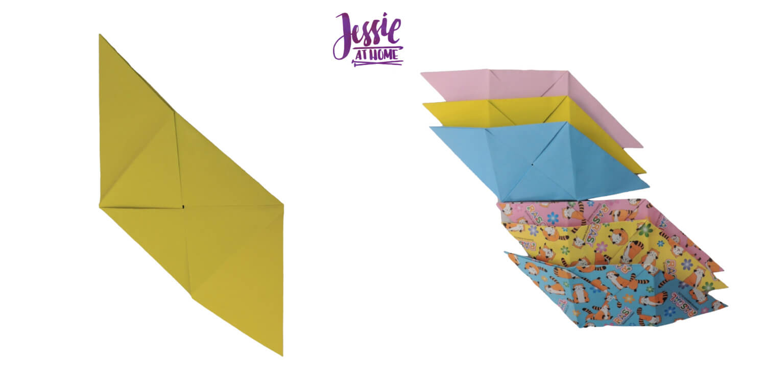 Origami Modular Cube - written, pictorial & video tutorial - Jessie At Home