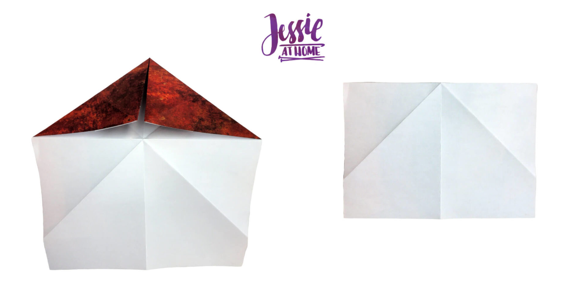 Origami Knight Helmet - written and pictorial tutorial - Jessie At Home
