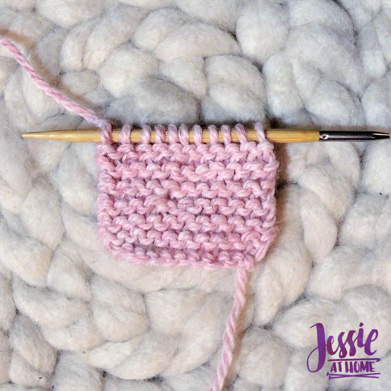 Garter Stitch Stitchopedia Video & Photo Tutorial - Jessie At Home