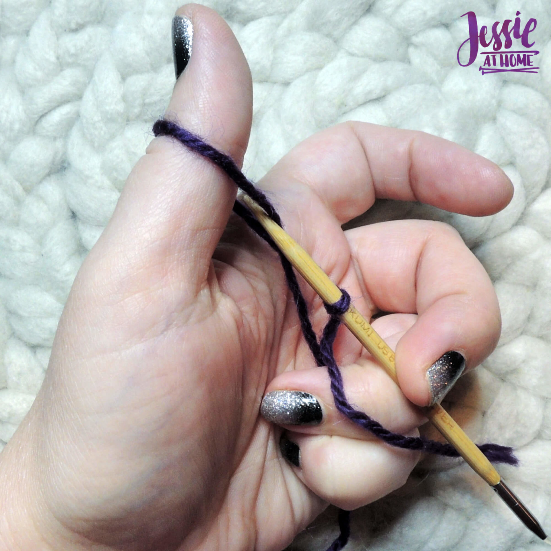 Single Cast On Stitchopedia Video & Photo Tutorial- Jessie At Home