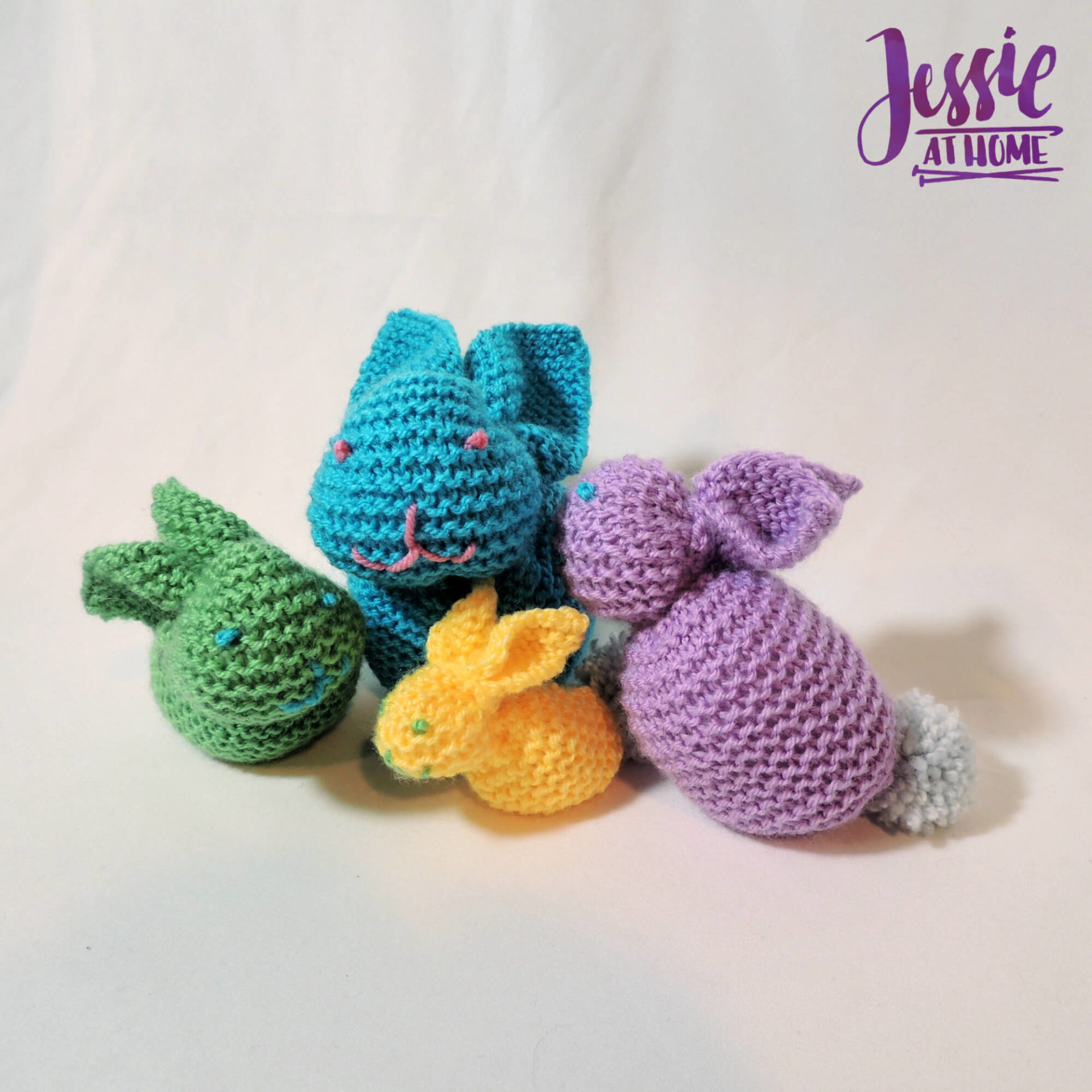 Bunny Squared - make a bunny from a square - Jessie At Home