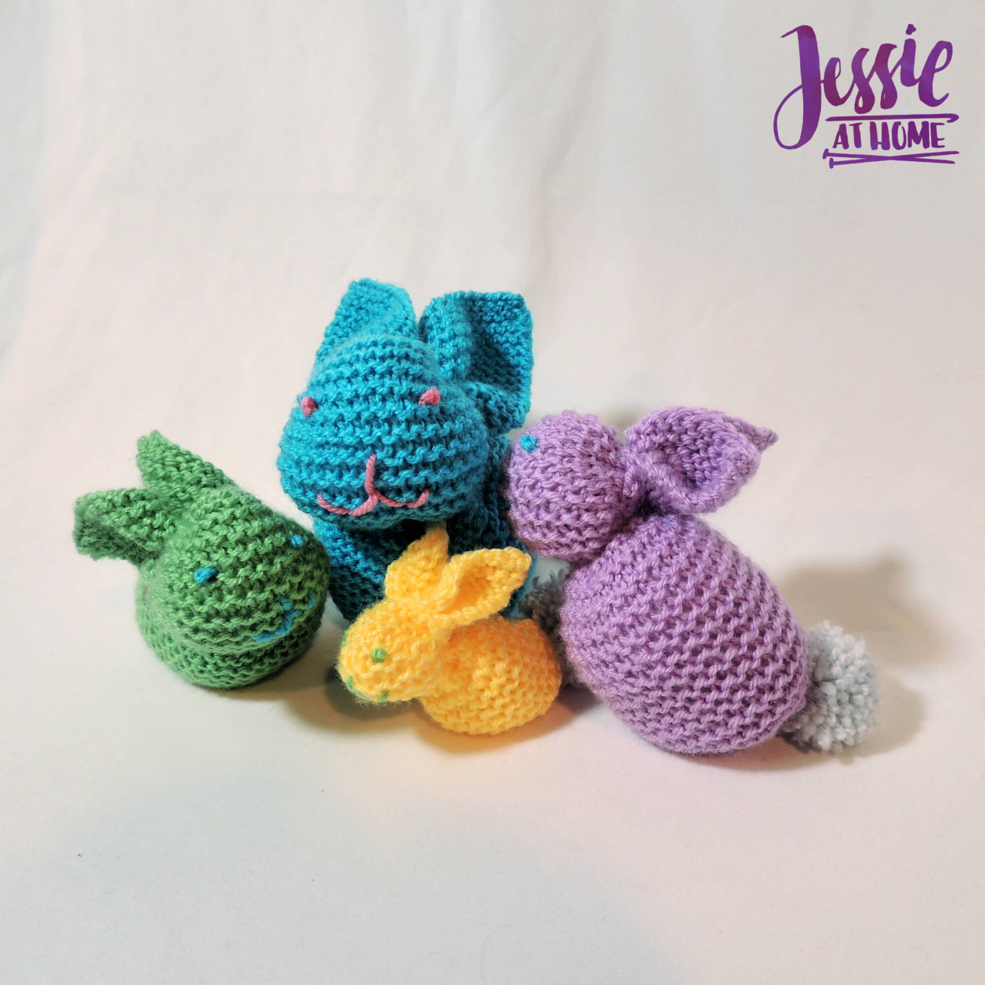 Bunny Squared - make a bunny from a square - Jessie At Home