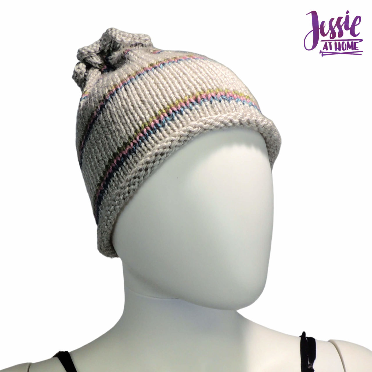 Rolled Brim Knit Hat - Roly Poly Hatty - Jessie At Home
