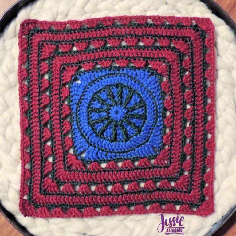 Ginny's Grannies CAL Part 7 - Circle, Star, Logs, & Stripes
