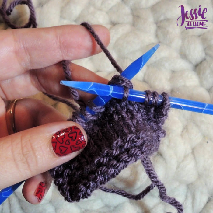How to K2Tog - Knit Two Together Tutorial - Jessie At Home