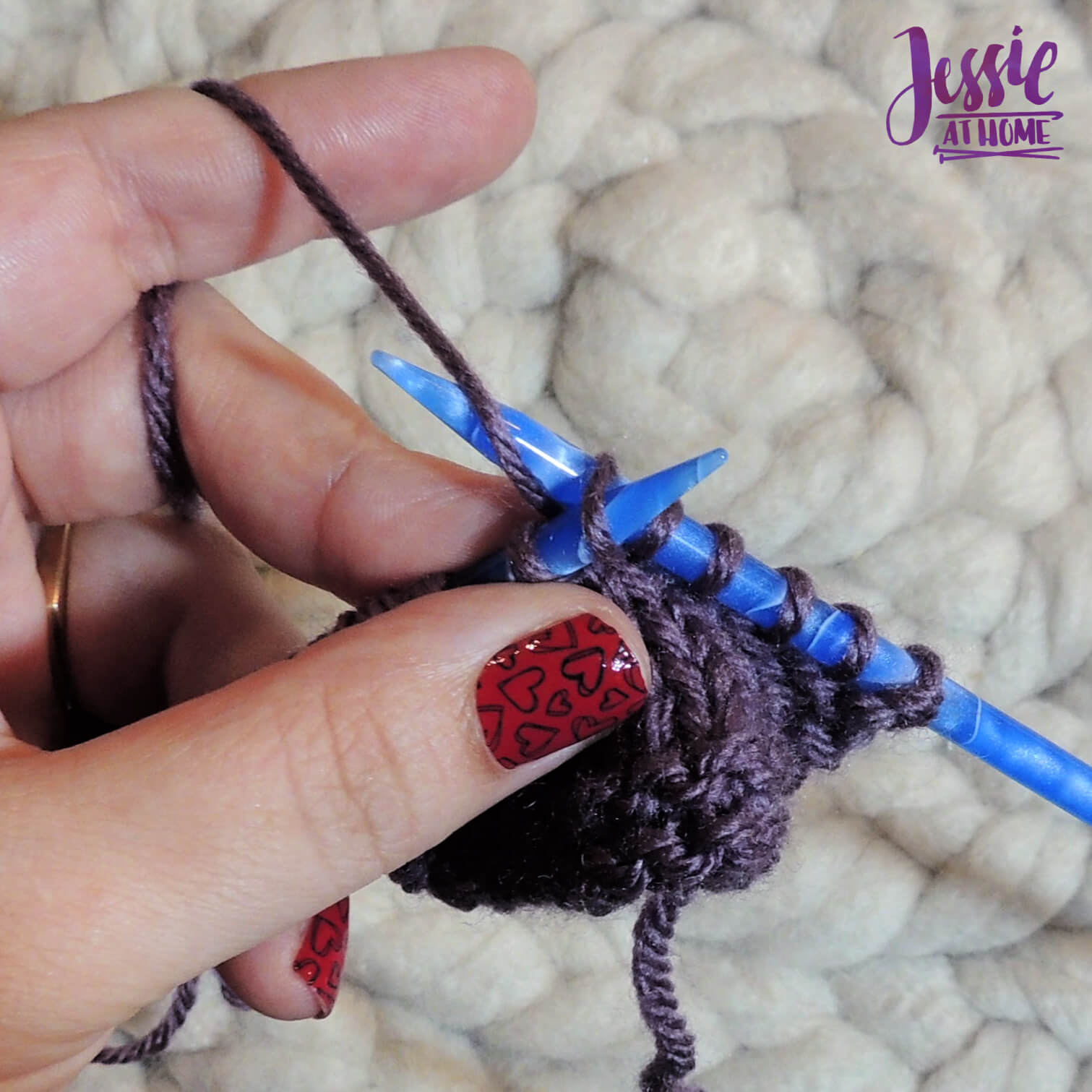 How to KFB - Knit Front and Back - Jessie At Home