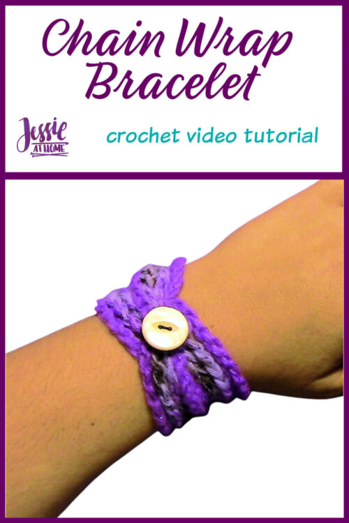 Chain Wrap Bracelet Tutorial - Crochet Pattern Video - Jessie At Home