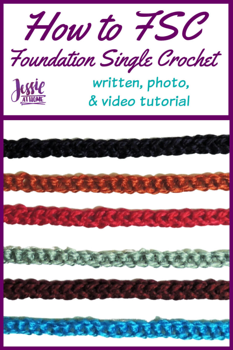 How to FSC - Foundation Single Crochet - Jessie At Home