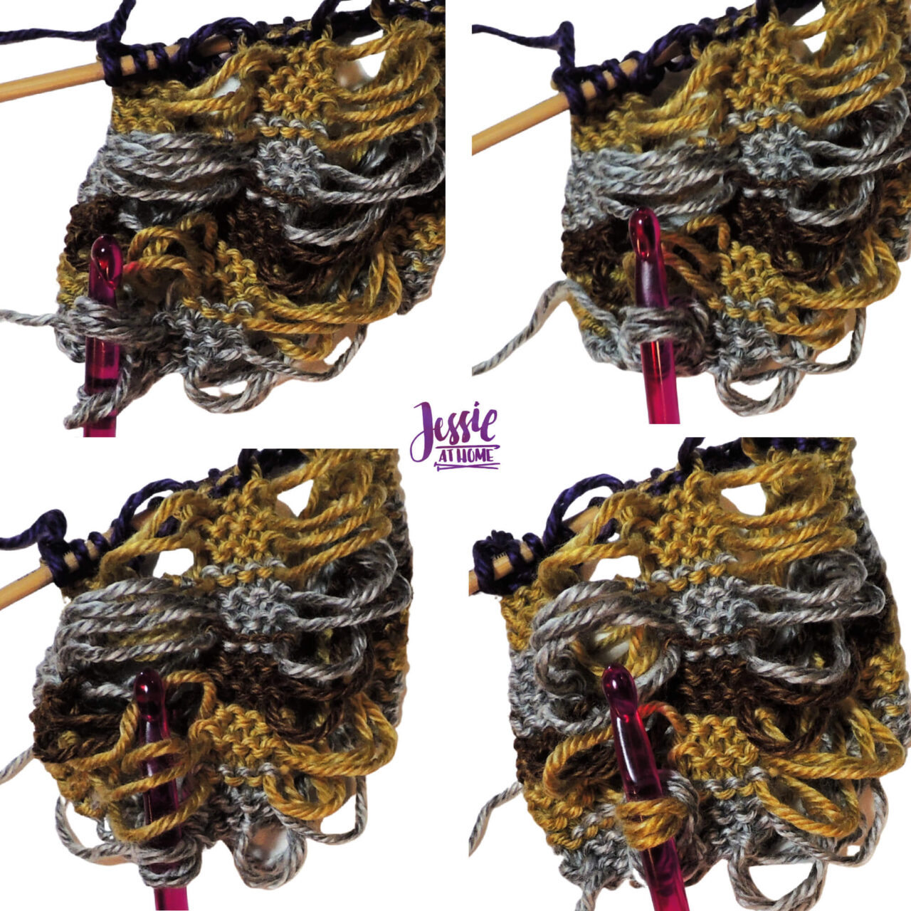 Knit Jacob's Ladder - written, photo & video tutorial - Jessie At Home