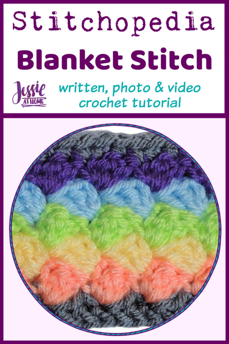 Alpine Stitch - written, photo, and video crochet tutorial - Jessie At Home