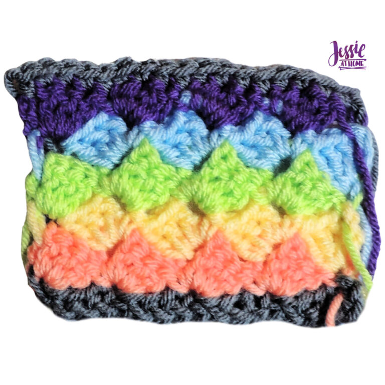 Box Stitch – written, photo, and video crochet tutorial - Jessie At Home