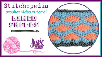 Lined Shells – free crochet stitch pattern tutorial with video