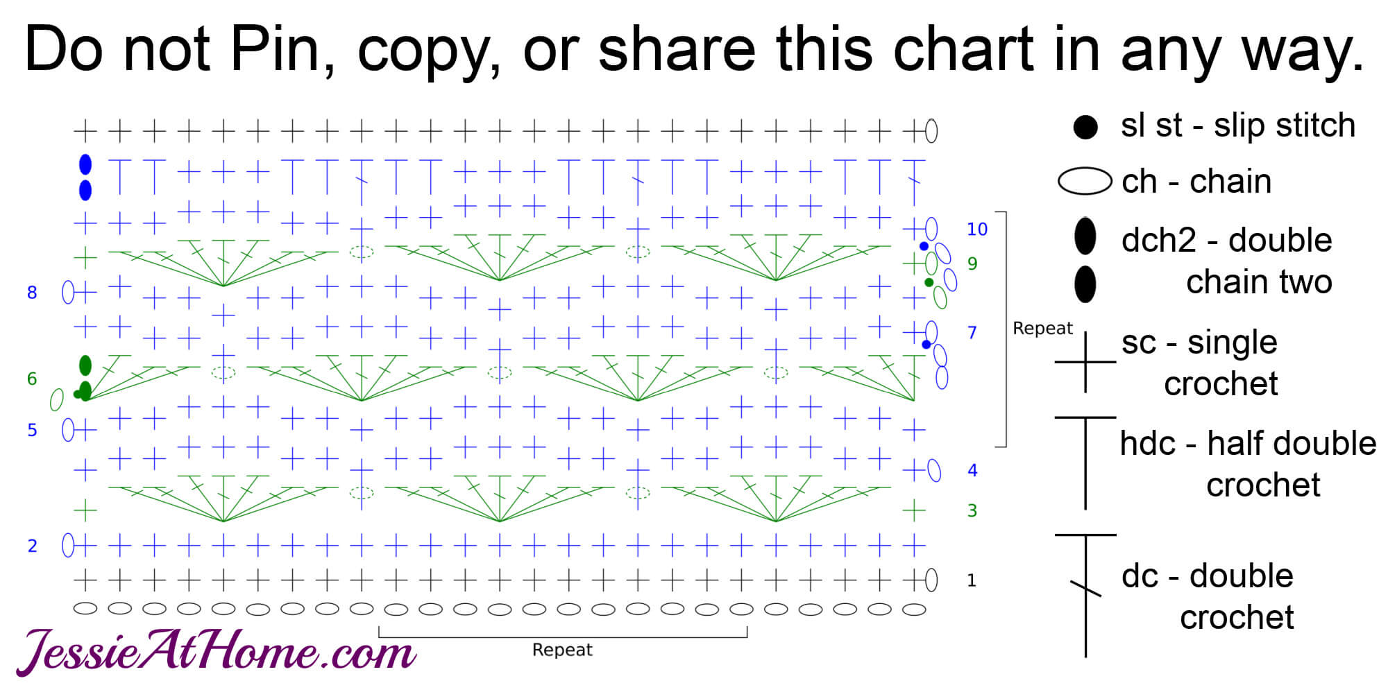Lined Shells – free crochet stitch pattern tutorial with video
