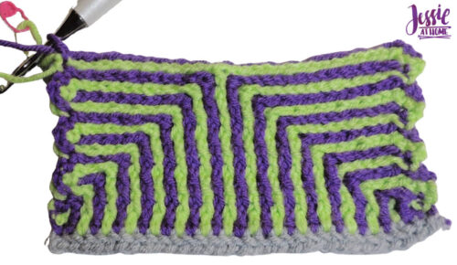 Geometry Mosaic Crochet – free stitch pattern tutorial with video