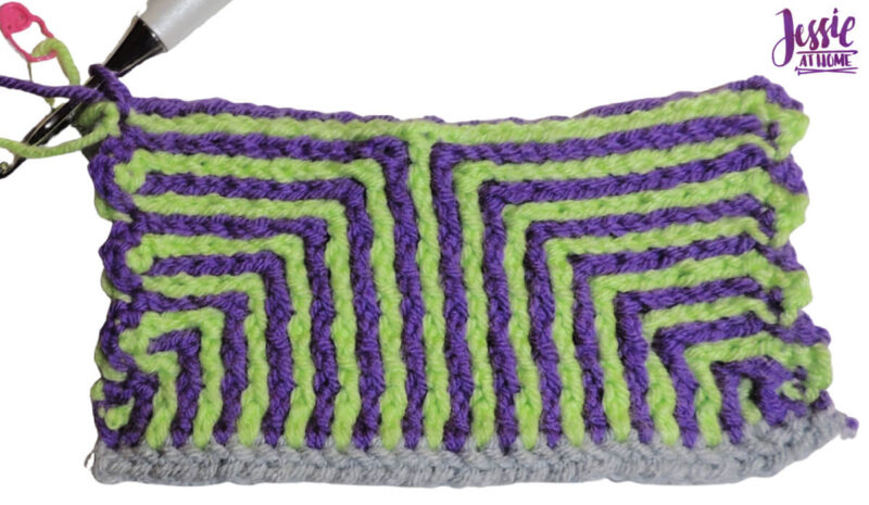 Geometry Mosaic Crochet – free stitch pattern tutorial with video